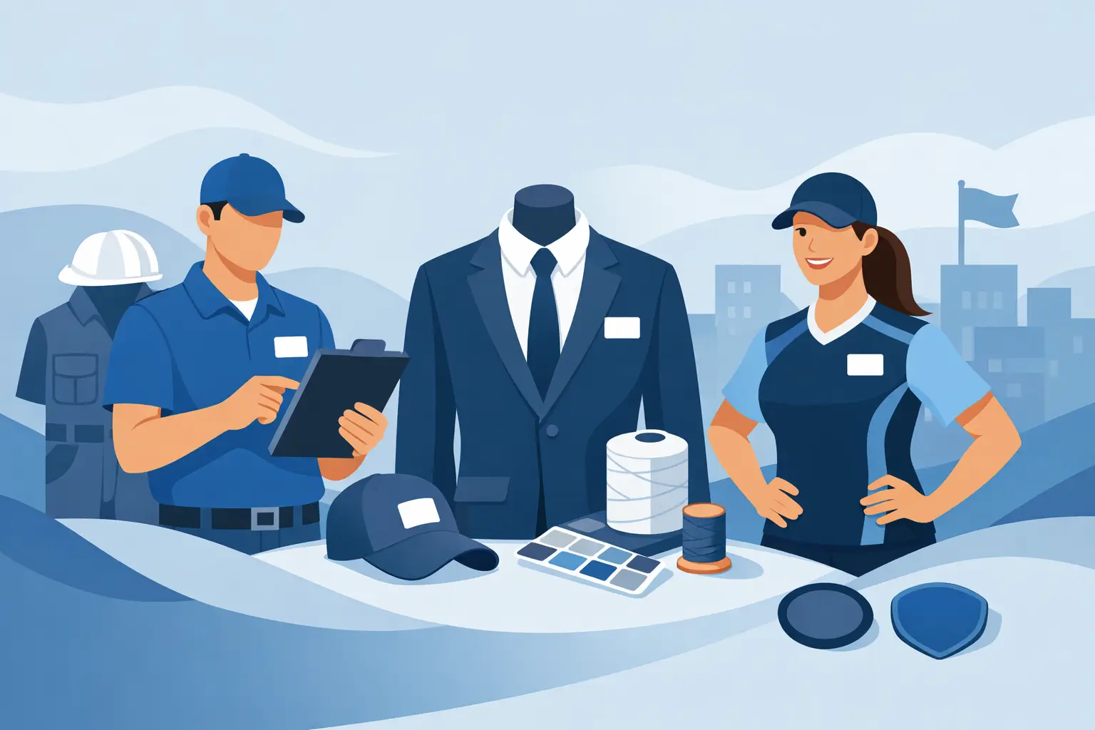 Logo Placement on Uniforms That Works - Custom Made Corporate Uniform ...